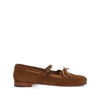 Hereu Femme, Chaussures, Brun, Taille: 40 EU Hereu Flat shoes Brown