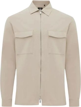 Genti Homme, Vestes, Beige, Taille: L Oaks Overshirt