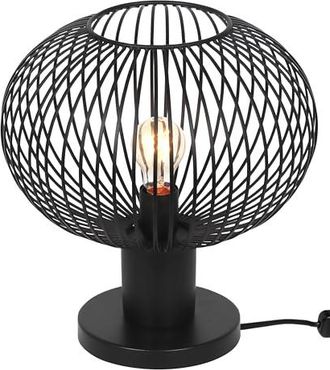 Trio Leuchten Tischleuchte Gila 565790132, Metall Schwarz matt, exkl. 1x E27