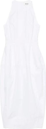 R&oacute;he Femme, Robes, Blanc, Taille: 38 FR Sleeveless Midi Dress