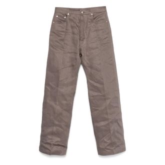 Rick Owens Moderne Leinenjeans mit weitem Bein - - Trousers - Herren - Grau - W31