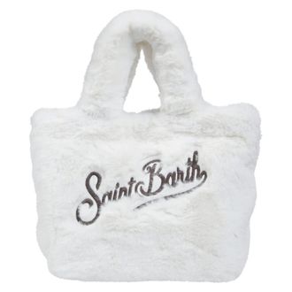 MC2 Saint Barth Vanity Mini Soft Fur - Femme - Sacs - Blanc - Taille: ONE Size