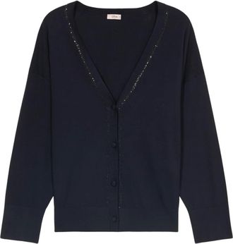 Oltre Damen, Strickwaren, Blau, 2XLGröße