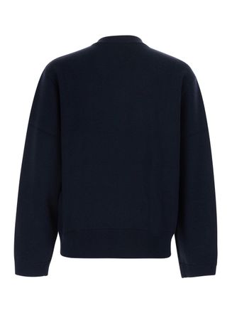 Emporio Armani Mens V-Neck Wool Pullover Blue Tops Top