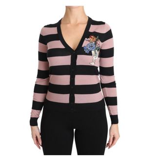 Dolce & Gabbana Cashmere Cardigan - - Knitwear - Damen - Mehrfarbig - 2XS