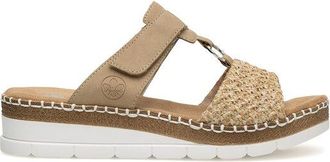 Rieker Pantoletten V1243-60 Beige