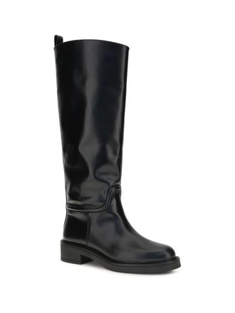 Stuart Weitzman Womens Celia Leather Boots Black