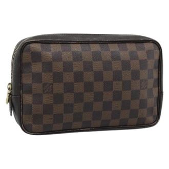 Louis Vuitton Sac pochette Damier Ebene Pre-owned - Femme - Pre-owned - Brun - Taille: ONE Size
