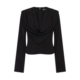 Rotate Long Sleeve Tops - - Tops - Damen - Schwarzk - S