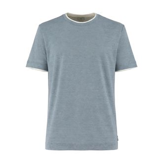 Eleventy Kurz&auml;rmeliges T-Shirt - - Tops - Herren - Blau - L