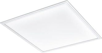 Eglo LED Einbauleuchte Salobrena 1, Deckenlampe, Deckenleuchte aus Aluminium, Kunststoff, B&uuml;rolampe in Wei&szlig;, Einbaulampe, Flurlampe Decke neutralwei&szlig;, L x 