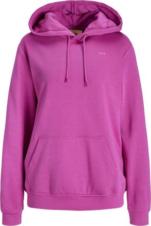 Jack & Jones Jack & Jones Damen Jxabbie RLX Ls Every Hood SWT Noos Kapuzenpullover, Fuchsia Red/Print:Carmine Rose Jjxx Logo, XS