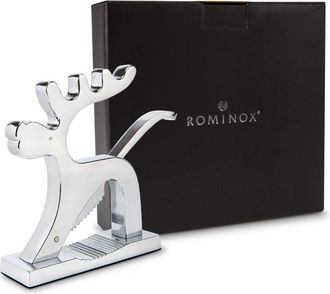 ROMINOX Geschenkartikel Nussknacker // Rentier - Motivnussknacker, Hochwertiger Rentier-Nussknacker mit Feder im Hebel; Maße: ca. 17 x 4 x 16 cm