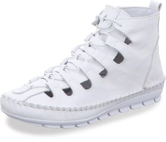 Gemini Damen Stiefelette Leder Rei&szlig;verschluss 382175-01, Gr&ouml;&szlig;e:37 EU, Farbe:Wei&szlig;