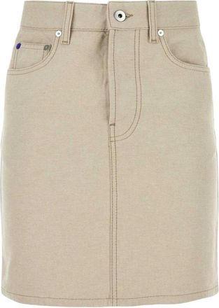 Burberry Femme, Jupes, Beige, Taille: 32 FR Cotton Twill Utility Skirt