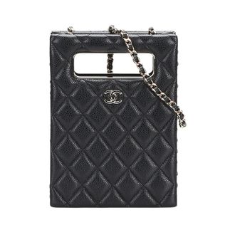 Chanel Pre-owned Rechteckige gesteppte Caviar Leder Tasche - - Pre-owned - Damen - Schwarzk - ONE SIZE
