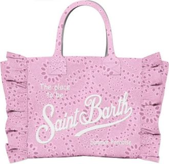 MC2 Saint Barth Femme, Sacs, Rose, Taille: ONE Size Sac Vanity Mini Rose avec Volants