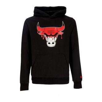 New Era Chicago Bulls Leichter Hoodie Schwarz/Rot - - Sweatshirts & Hoodies - Herren - Schwarzk - L