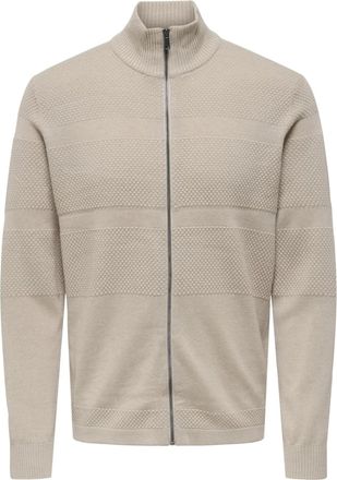 Only & Sons Onsmalik Reg 12 Pin Zip Cardigan Knit