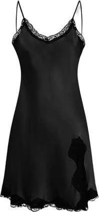 Generic Chemise de nuit l&eacute;g&egrave;re en soie de m&ucirc;rier pour femme, Nouveau5, XXL