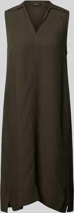 OPUS Knielanges Kleid aus Viskose-Leinen-Mix Modell Wika