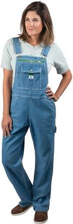 Liberty Denim Bib Overalls Salopettes, D&eacute;lav&eacute; &agrave; la Pierre l&eacute;g&egrave;re, M Femme