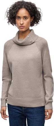 Street One Pullover mit Stehkragen Sandstone Mocha Mel. 44