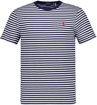 Polo Ralph Lauren Herren T-Shirt blau gestreift Slim Fit