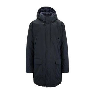 Fay Herren Automatische Knopf Parka mit Rei&szlig;verschluss - - Coats - Herren - Blau - 2XL