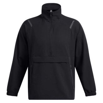 Under Armour Anorak f&uuml;r Herren, Hoch geschnitten, Hochleistungsmaterial, Raglan&auml;rmel (Schwarz)