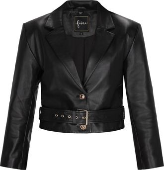 Faina Jacke Frauen Schwarz