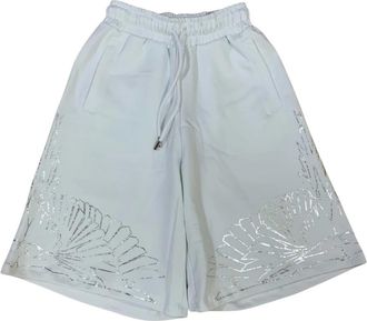 Marcelo Burlon Cotton Bermuda Shorts - - Shorts - Damen - Wei&szlig; - S