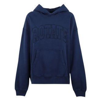 Rotate Rotate Birger Christensen, Femme, Sweatshirts et sweats &agrave; capuche, Bleu, Taille: 36 FR Rtclassic Sweat Sweat &agrave; capuche