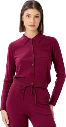 Kocca Femme, Pulls, Rouge, Taille: 44 FR Pull doux &agrave; col montant et manches longues