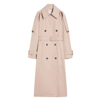 Sportmax Femme, Manteaux, Beige, Taille: 40 FR SPX Gocce Trench Coat