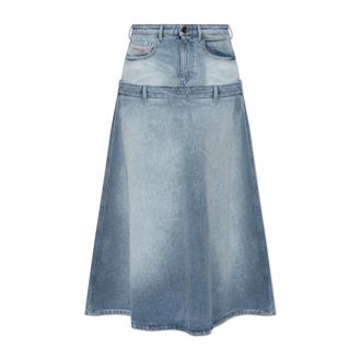Diesel De-Vorya-S Denimrock - - Skirts - Damen - Blau - W26