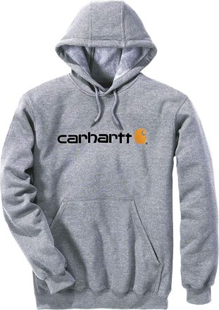 Carhartt Work in Progress Herren, Weites, mittelschweres Sweatshirt mit Logo-Grafik, Grau meliert, XXL