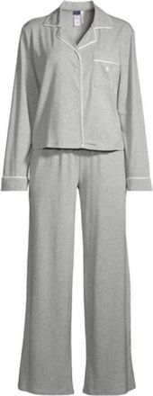 Ralph Lauren Haut de pyjama en coton - Femme - V&ecirc;tements de nuit et de d&eacute;tente - Gris - Taille: 36 FR