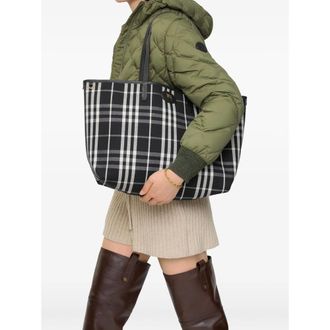 Burberry Medium Bloomsbury Reversible Check Tote Bag