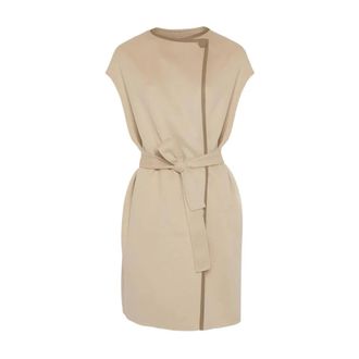 Yves Salomon Doppelseitiger Cape mit G&uuml;rtel aus Kaschmirgemisch - - Dresses - Damen - Braun - M