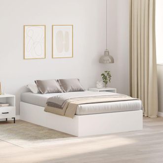 vidaXL Aufbewahrungsbettgestell Wei&szlig; 120x200 cm Vidaxl