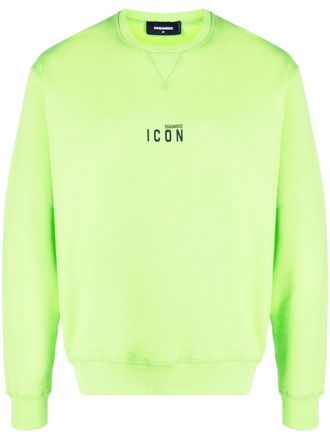Dsquared2 sweat en coton &agrave; logo imprim&eacute; - Vert