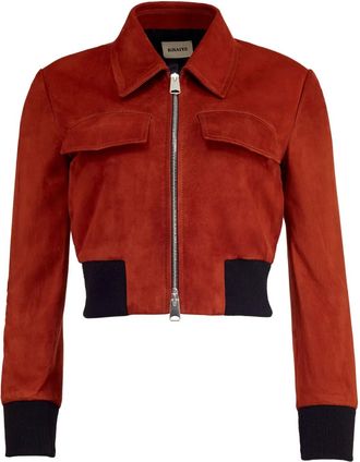 Khaite The Hector Bomberjacke mit Reißverschluss - Rot