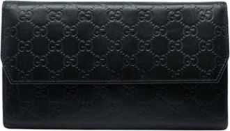 Gucci Pre-owned Vintage Gepr&auml;gte Leder Clutch - - Pre-owned - Damen - Schwarzk - ONE SIZE