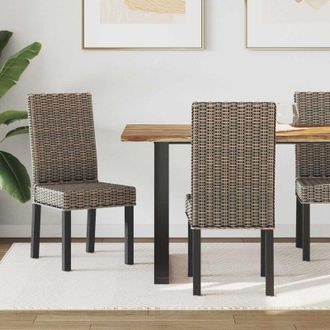 vidaXL vidaXL Chaise de salle &agrave; manger 2 pcs Noir Blanchi 45 x 54 x 93 cm
