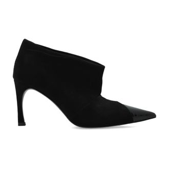 Rotate Spitz zulaufende Wildlederstiefel - - Shoes - Damen - Schwarzk - 40 EU