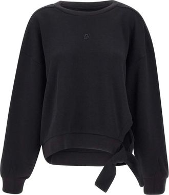 BOSS sweat à logo brodé - Noir