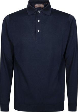 FILIPPO DE LAURENTIIS Homme, Tops, Bleu, Taille: 3XL Polo ML Collo Francese