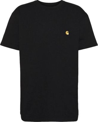 Carhartt Work in Progress T-Shirt mit gesticktem Logo - - Tops - Herren - Schwarzk - S