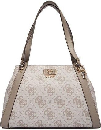 Guess Schultertasche Dunkel Taupe Logo